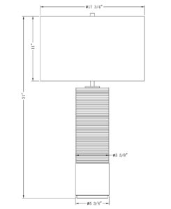 Atlantic Table Lamp - bronze, crystal | FlowDecor