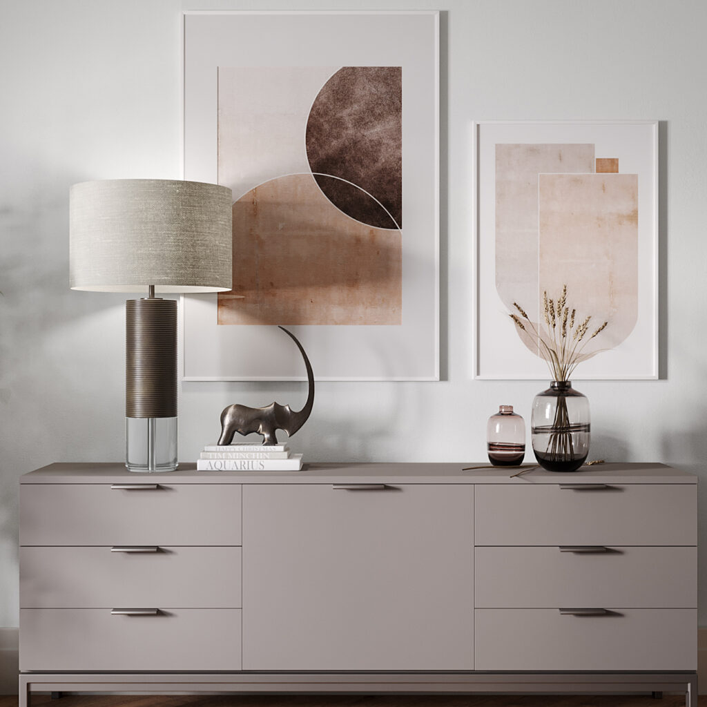 Atlantic Table Lamp - bronze, crystal | FlowDecor
