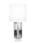 Atticus Table Lamp - brushed nickel, crystal | FlowDecor