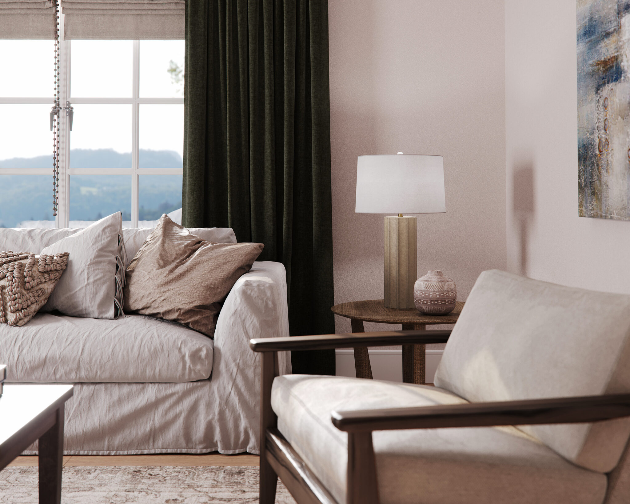 Capri Table Lamp - sand glass | FlowDecor