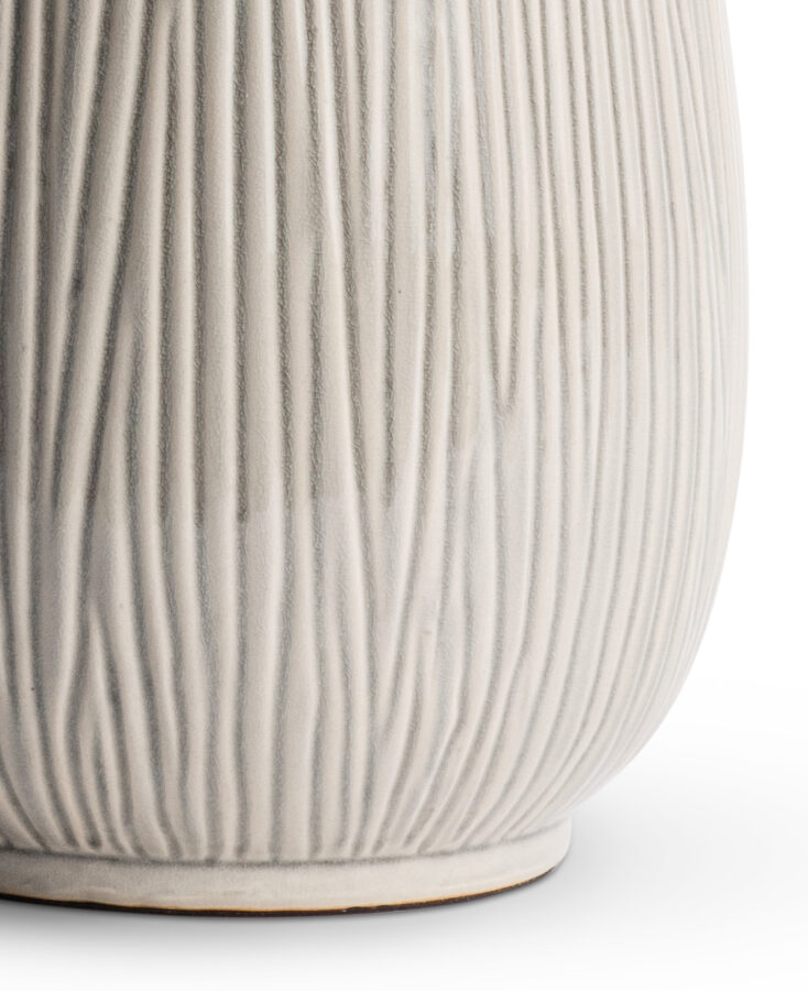 Hilda Table Lamp - grey ceramic | FlowDecor