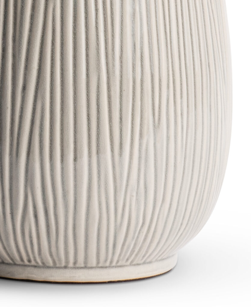 Hilda Table Lamp - grey ceramic | FlowDecor