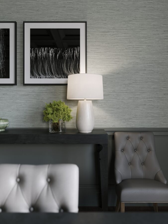 Hilda Table Lamp - grey ceramic | FlowDecor