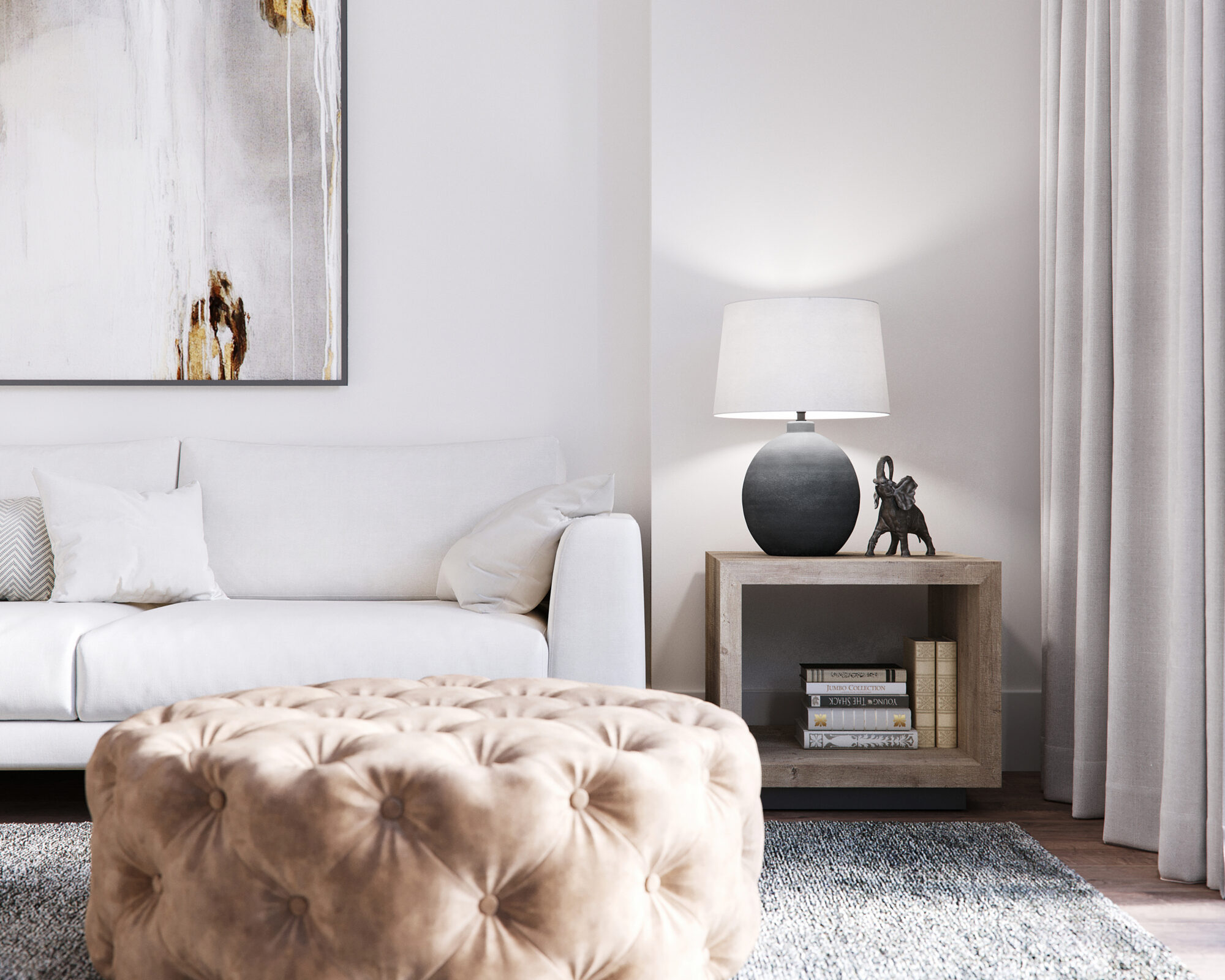 Jayden Table Lamp - black ceramic | FlowDecor