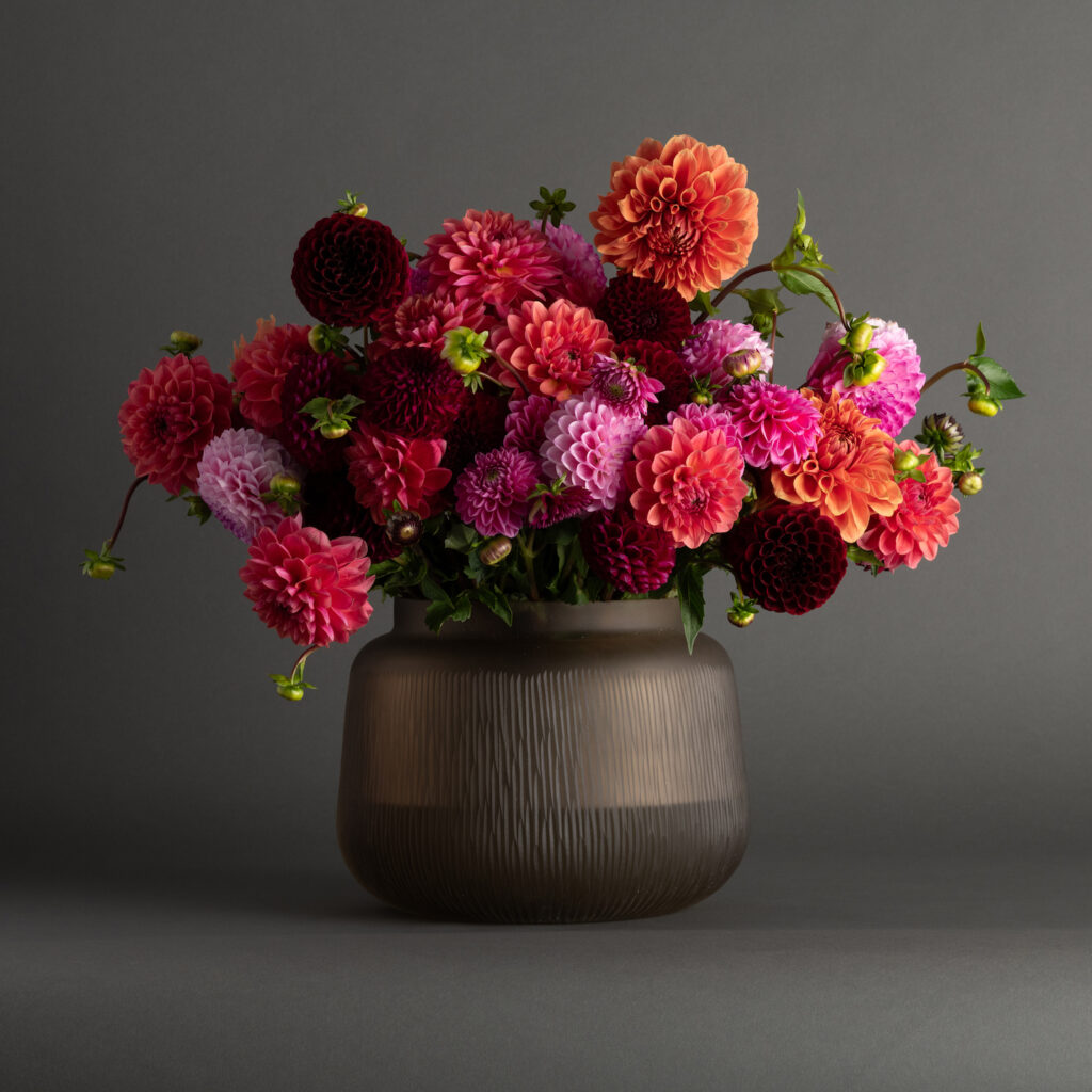 Kayla Vase - beige glass | FlowDecor