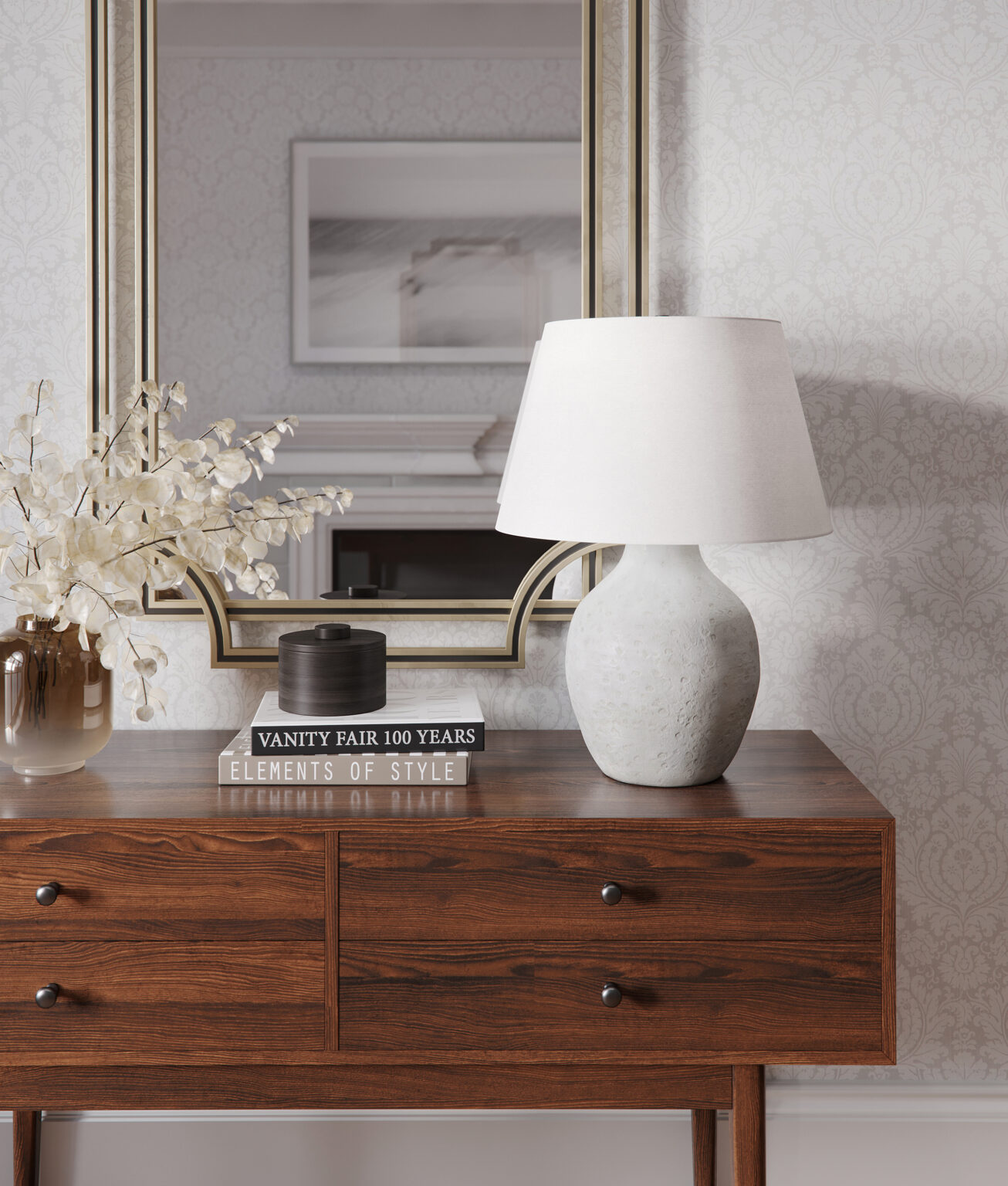 Luna Table Lamp - off white ceramic | FlowDecor