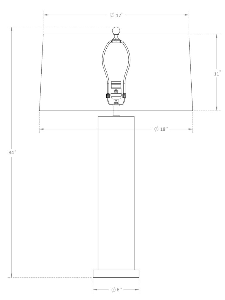 Miranda Table Lamp - blue glass | FlowDecor