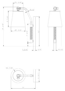 Olson Sconce - antique brass | FlowDecor