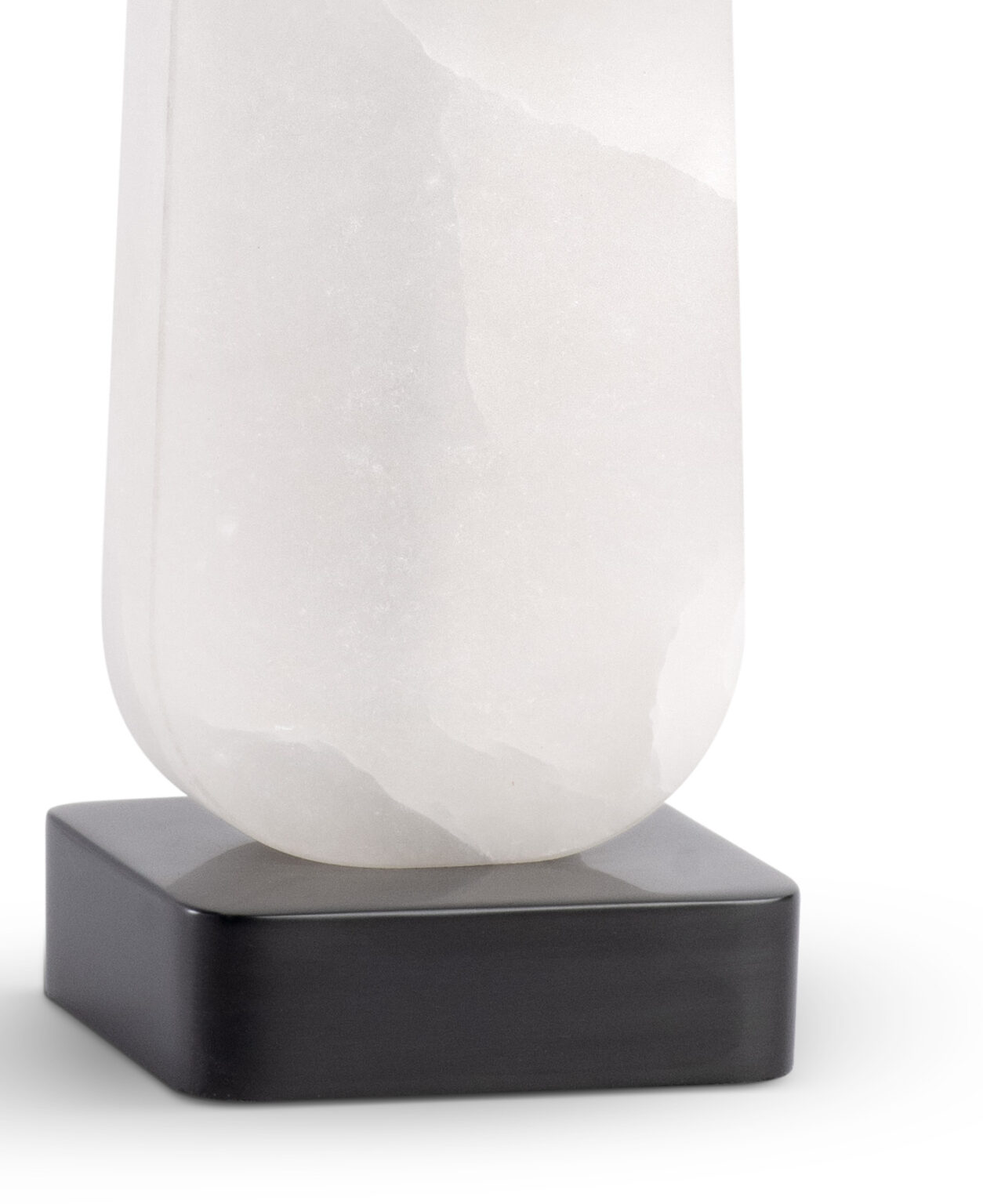 Phillip Table Lamp - alabaster, bronze black metal | FlowDecor