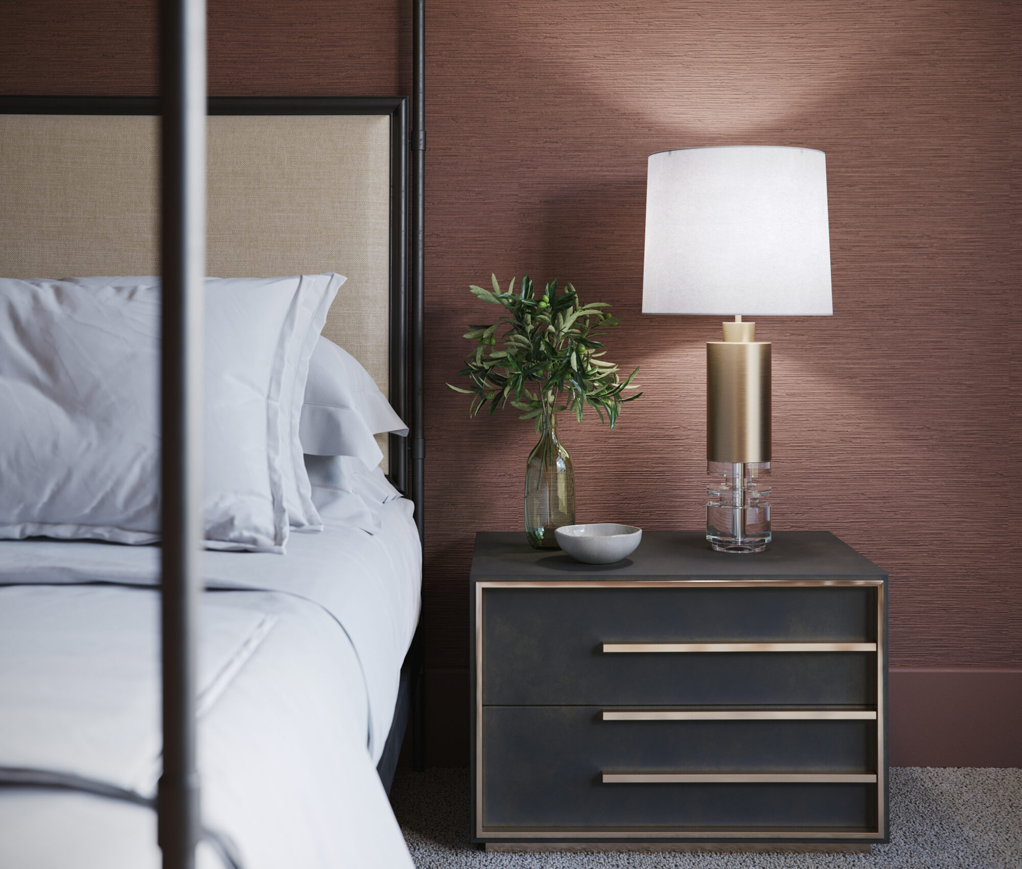 Scott Table Lamp - crystal, antique brass | FlowDecor