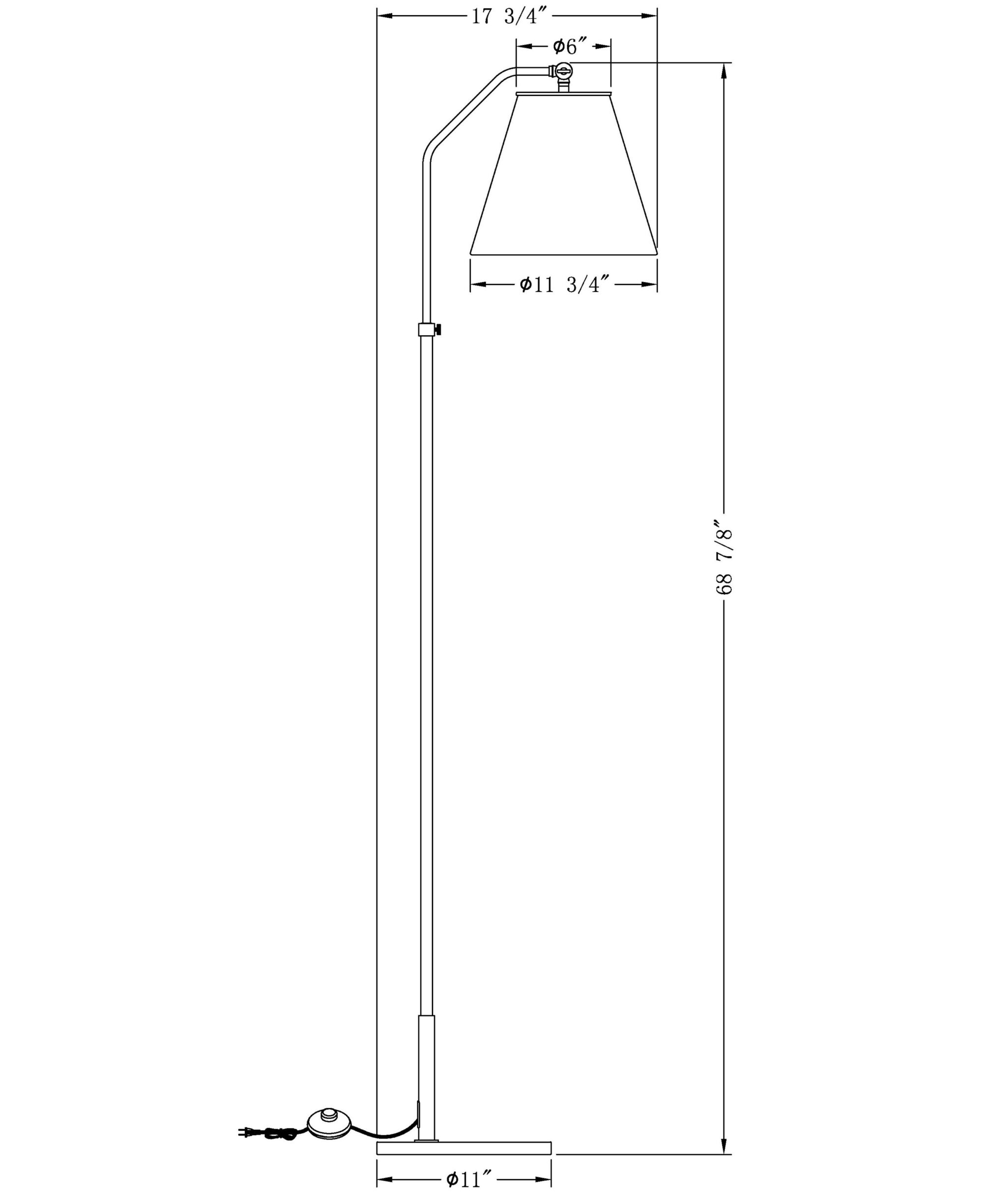 Ward Floor Lamp - bronze black metal | FlowDecor