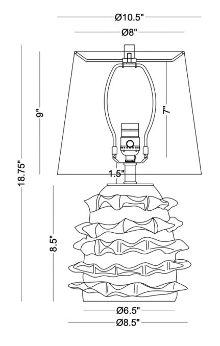 Booth Table Lamp - frosted glass | FlowDecor