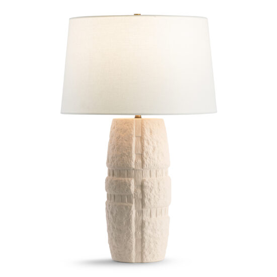 Dorian Table Lamp - off white ceramic | FlowDecor