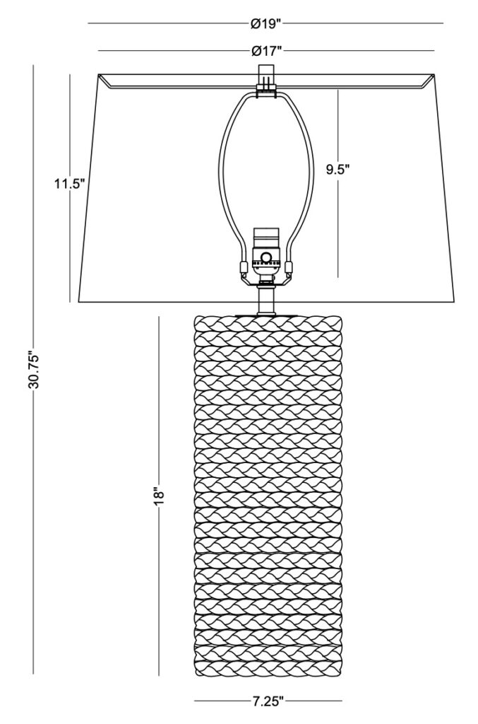 Lesina Table Lamp - oatmeal corn husk | FlowDecor