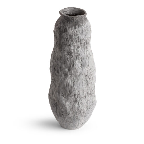 Maya Large Vase - grey ceramic | FlowDecor
