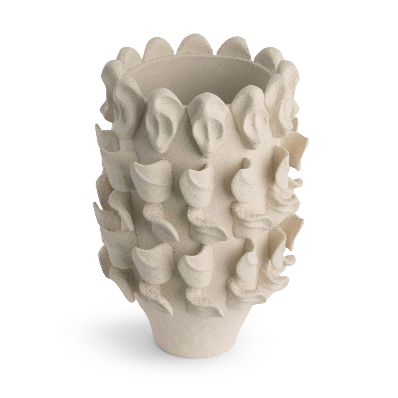 Yvette Vase - off white ceramic | FlowDecor
