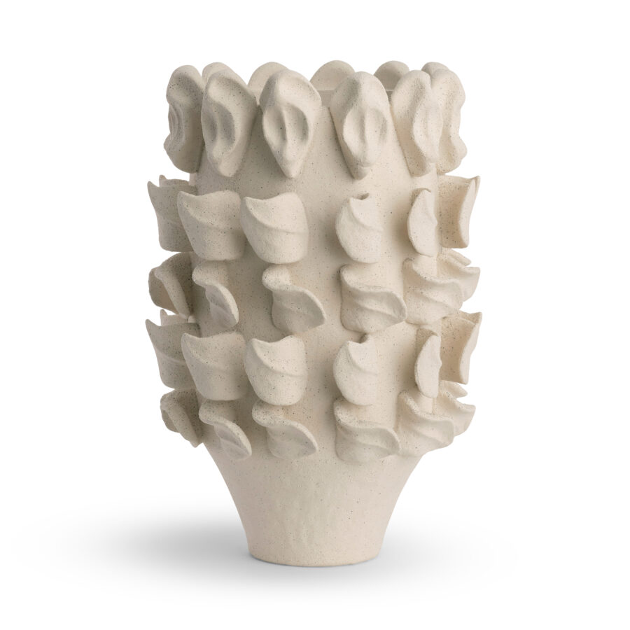 Yvette Vase - off white ceramic | FlowDecor